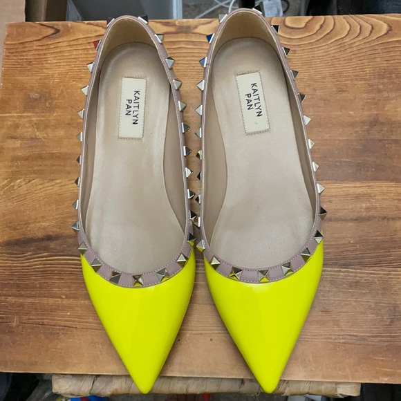 Kaitlyn Pan | Shoes | Kaitlyn Pan Studded Ballerina Flats | Poshmark